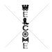 Welcome Western for Door Wood Sign Vertical SVG File for Cutting ...