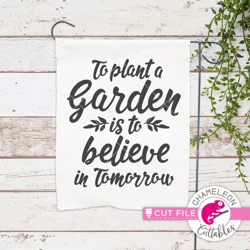 Garden Flag Svg - Etsy Canada