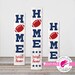 Home Sweet Home Football SVG, 3 Vertical Files for Long Porch Sign ...