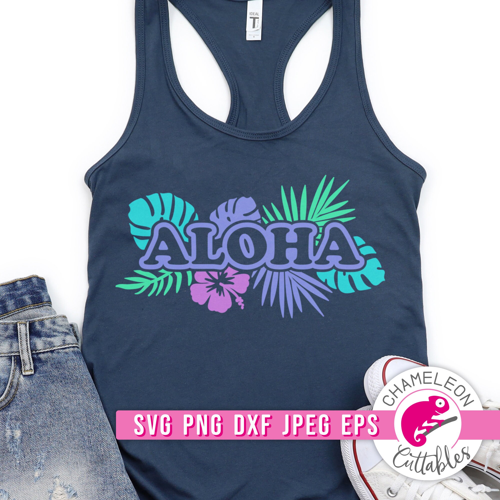 SVG, PNG, Dxf, Jpeg, Aloha Svg, Hawaiian Tropical Leaf Design, Summer ...