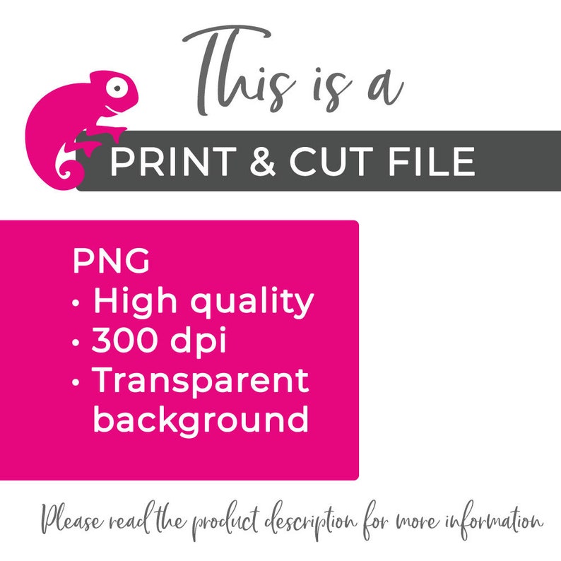 PRINT & CUT Sticker Template, PNG, Christmas Animals, for Cricut, for ...