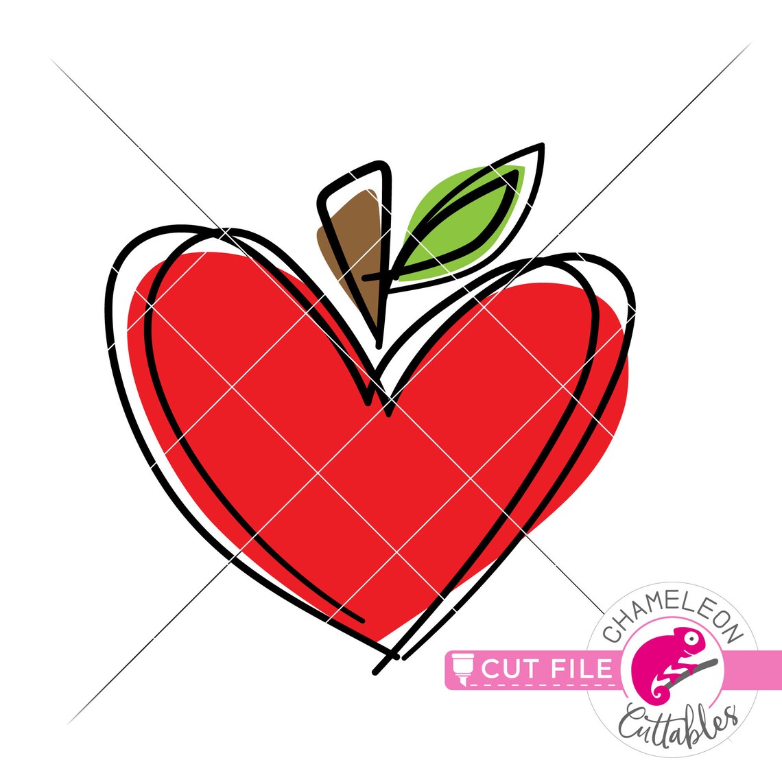 SVG PNG DXF Jpeg Apple Heart Svg School Svg Teacher Svg - Etsy