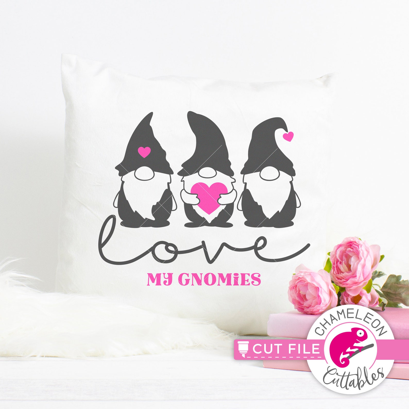 Love My Gnomies Gnomes Valentine's Day SVG Dxf Png Cut - Etsy