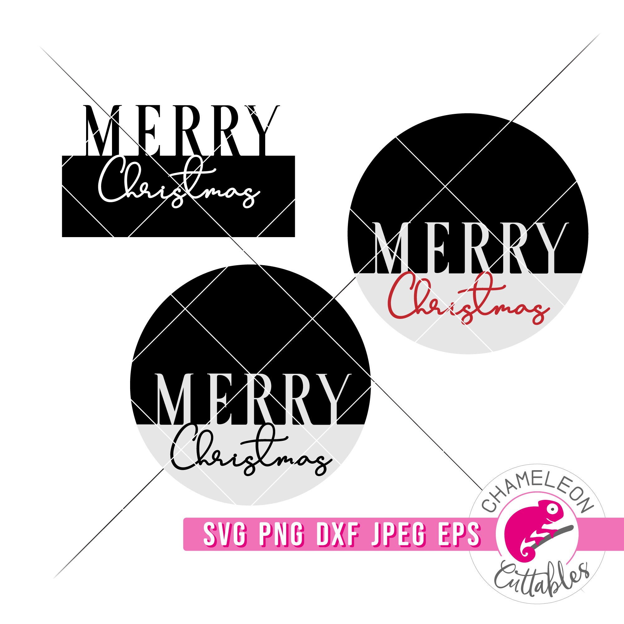 Merry Christmas Round Door Sign Design, for Circle Wood Sign SVG, Dxf ...