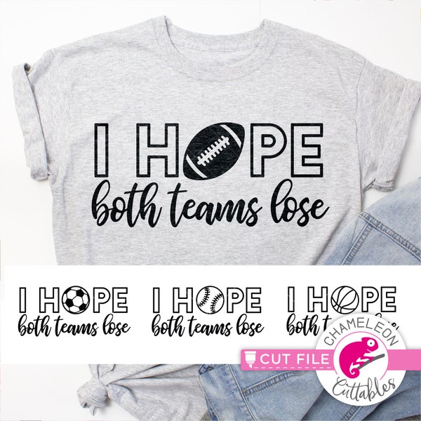 Both Teams Lose Svg - Etsy