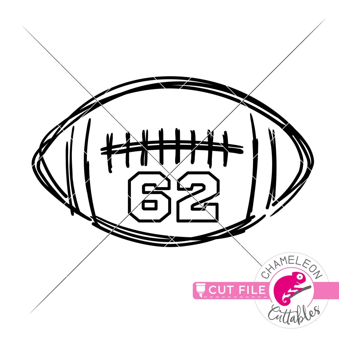 Football Scribble With Player Numbers, SVG Cut File for Shirt, for Cutting Machine, Silhouette ...