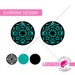 Mandala Circle Earring Template, Cut File Design, SVG for Faux Leather ...