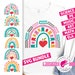 School Rainbow SVG Bundle, Teacher Rainbow SVG, Math, Art, PE, Science ...