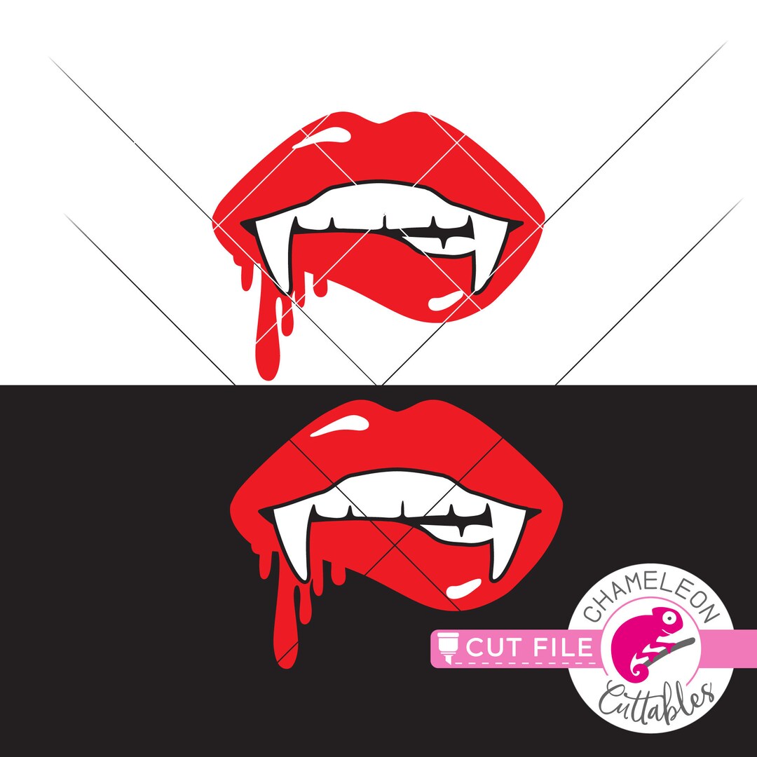 SVG, PNG, DXF, Jpeg, Halloween Svg, Vampire Svg, Sexy Vampire Lips Svg ...