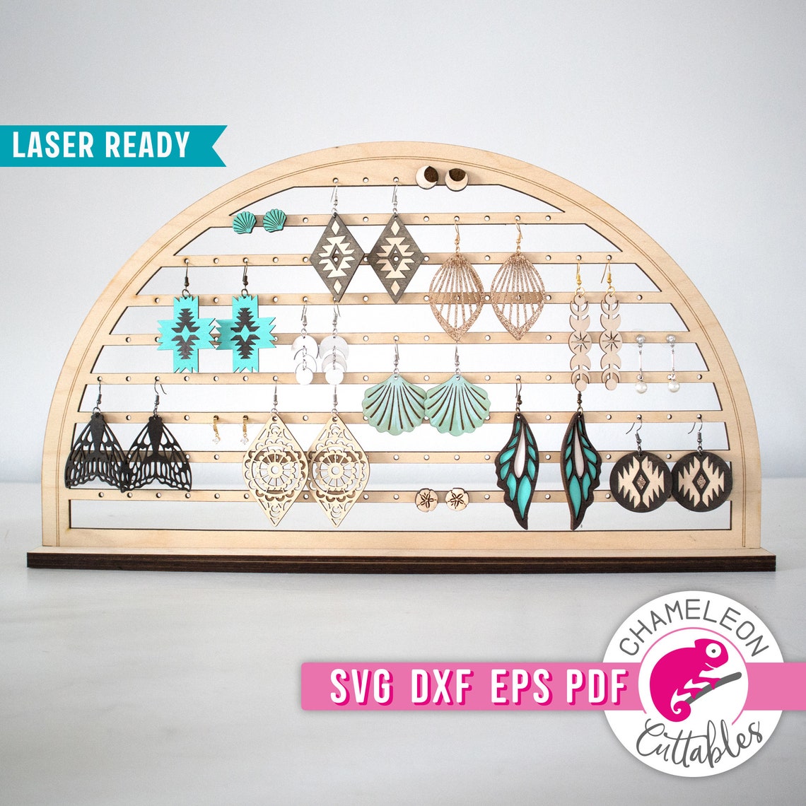 SVG DXF PDF Eps Earring Display Arch Laser Svg Glowforge - Etsy