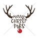 Merry Christmas Reindeer SVG Eps Dxf Png Files for Cutting Machines ...