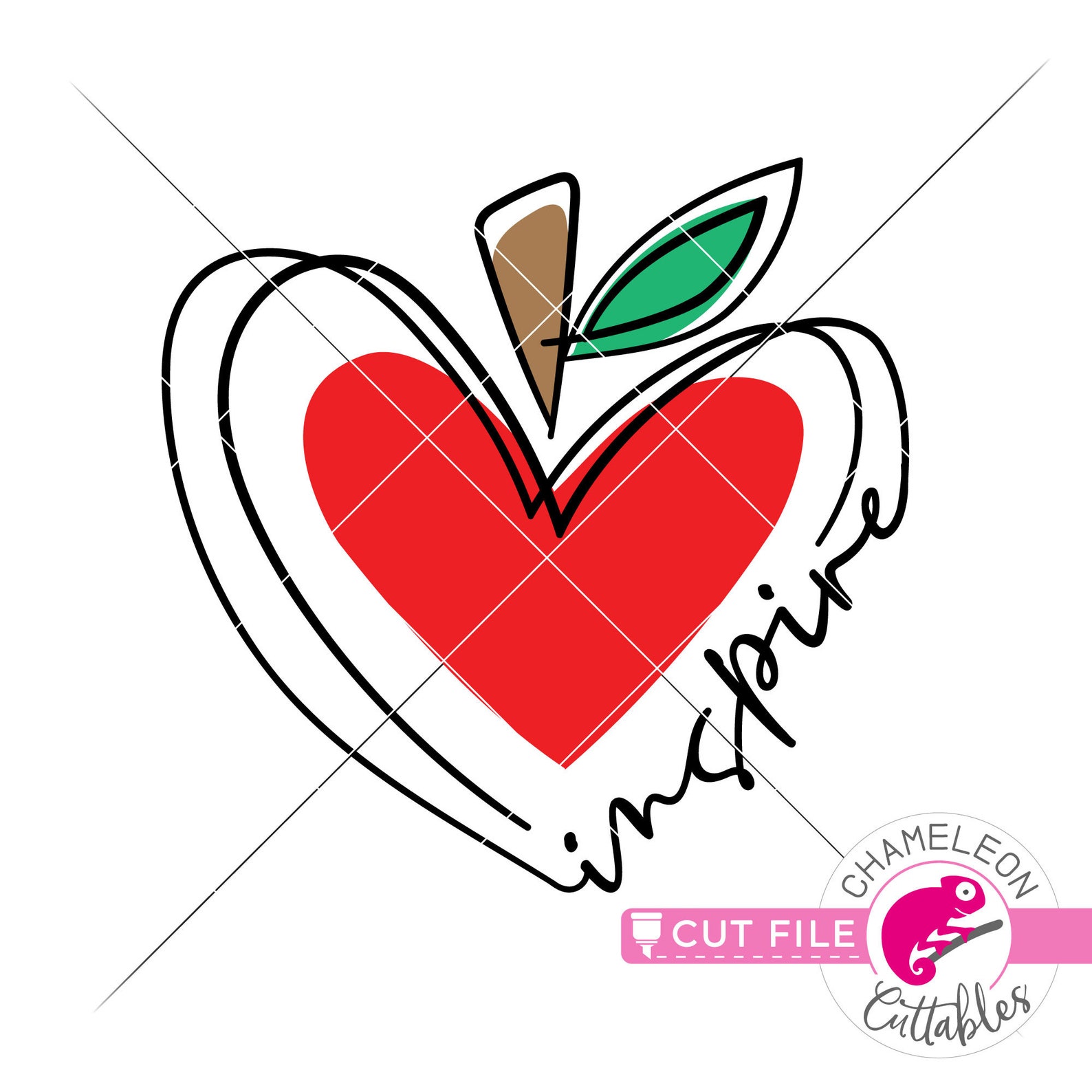 SVG, PNG, DXF, Jpeg, Apple Heart Svg, School Teacher Svg, Inspire ...