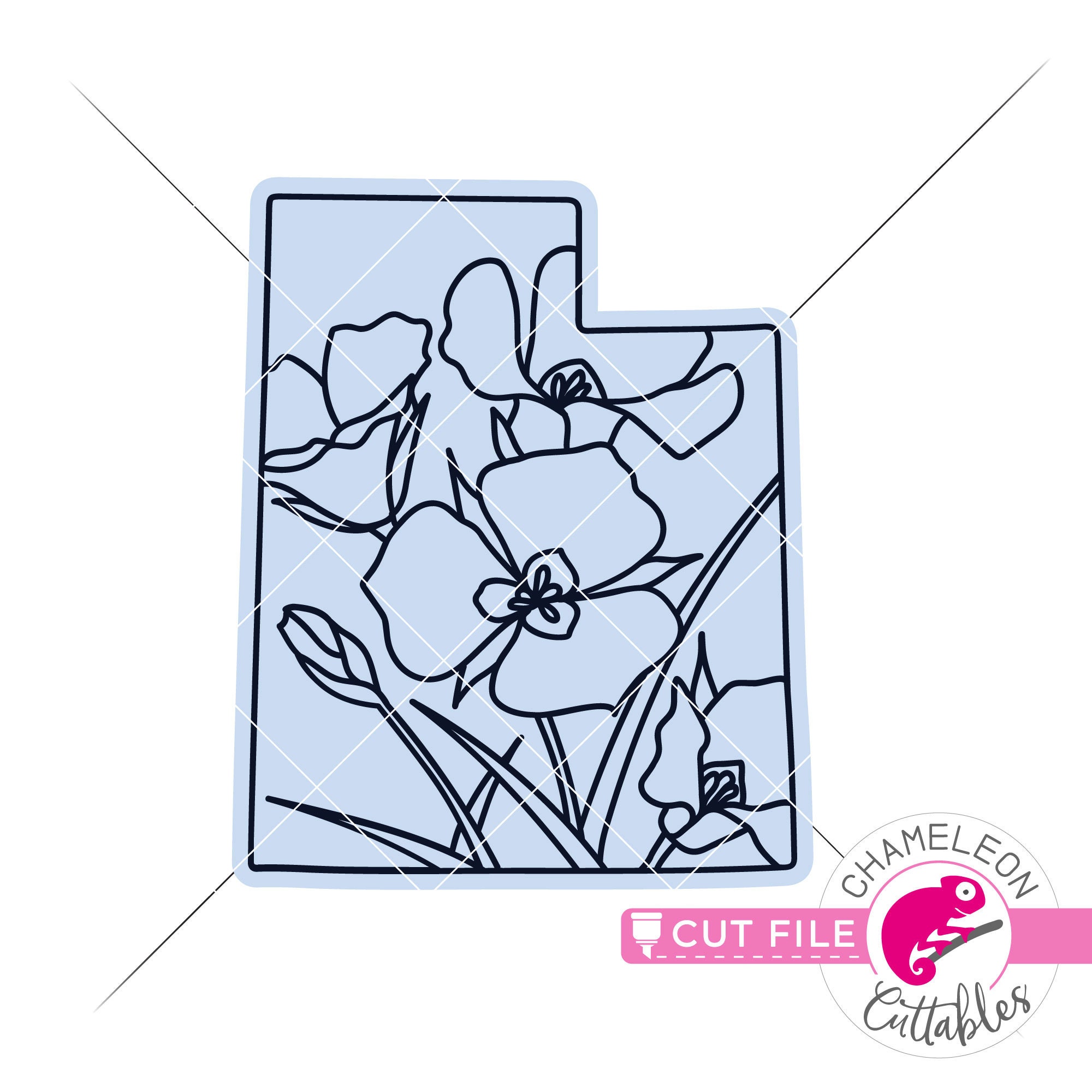 Utah flower SVG Flower SVG Glowforge file Cricut designs | Etsy
