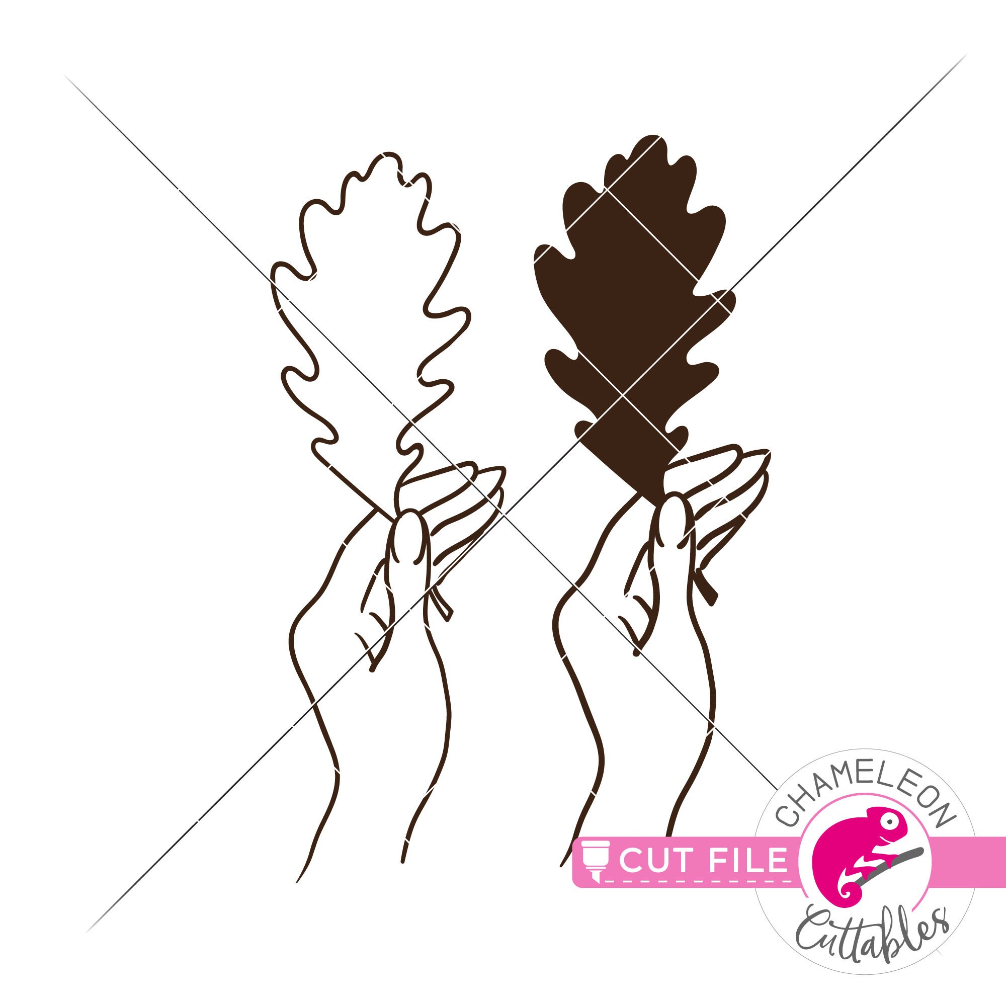 SVG PNG DXF Jpeg Hand holding Leaf Drawing svg Fall leaf | Etsy