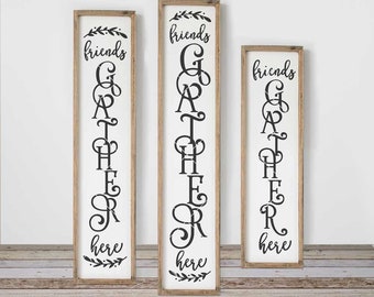 Gather Sign Vertical - Etsy