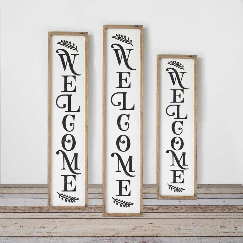 Vertical Welcome Svg - Etsy