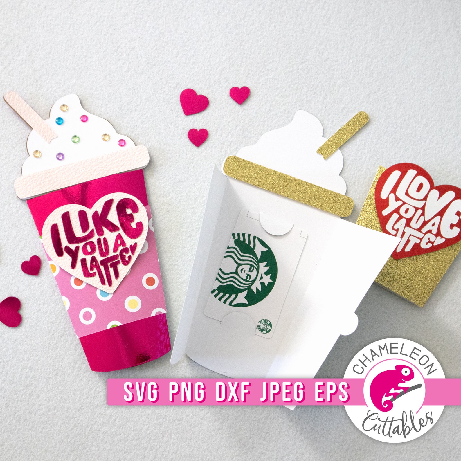 SVG, PNG, DXF, Jpeg, Latte Gift Card Holder Svg, Valentine's Day Svg ...
