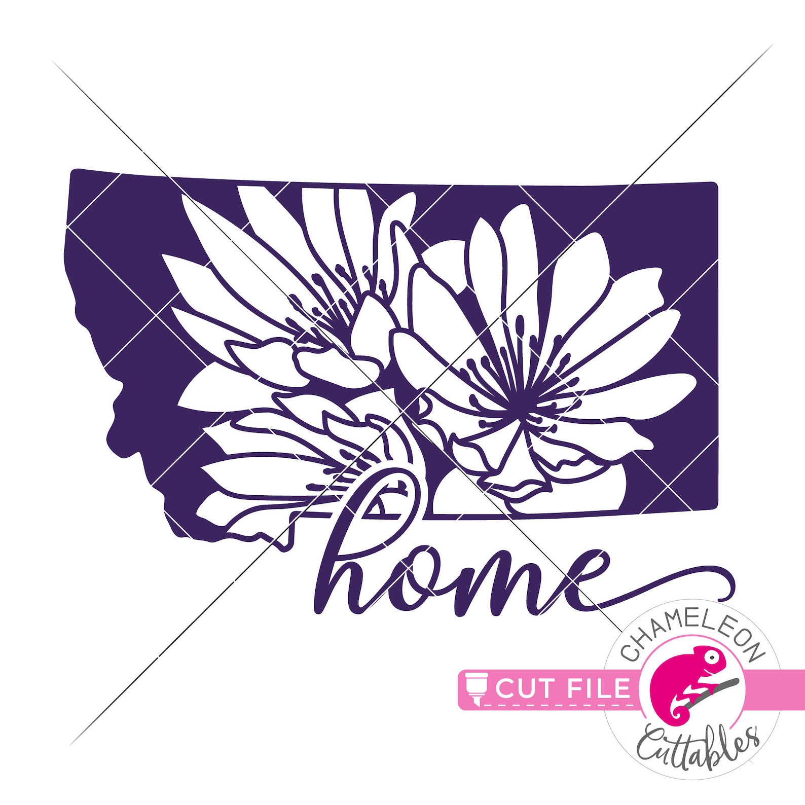 Montana State Flower Bitterroot Home SVG Png File for - Etsy