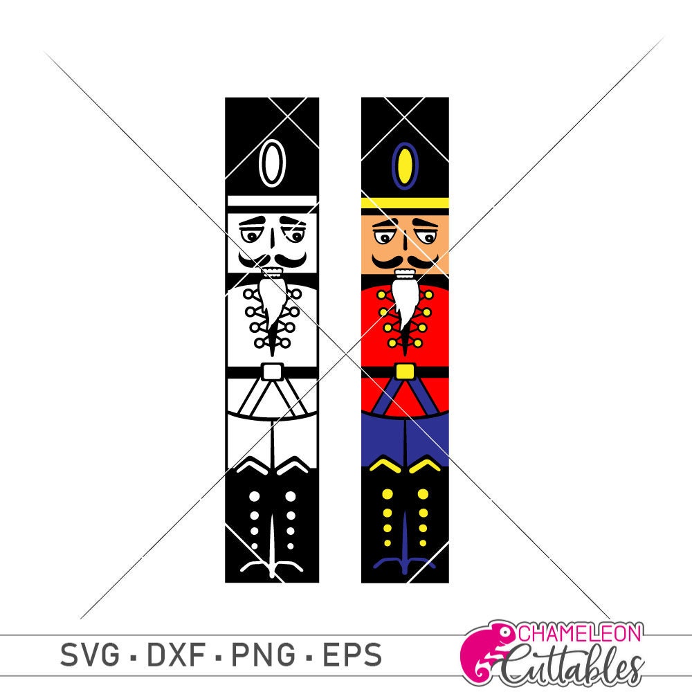 Nutcracker Porch Sign Christmas SVG Vertical Files for Vinyl - Etsy