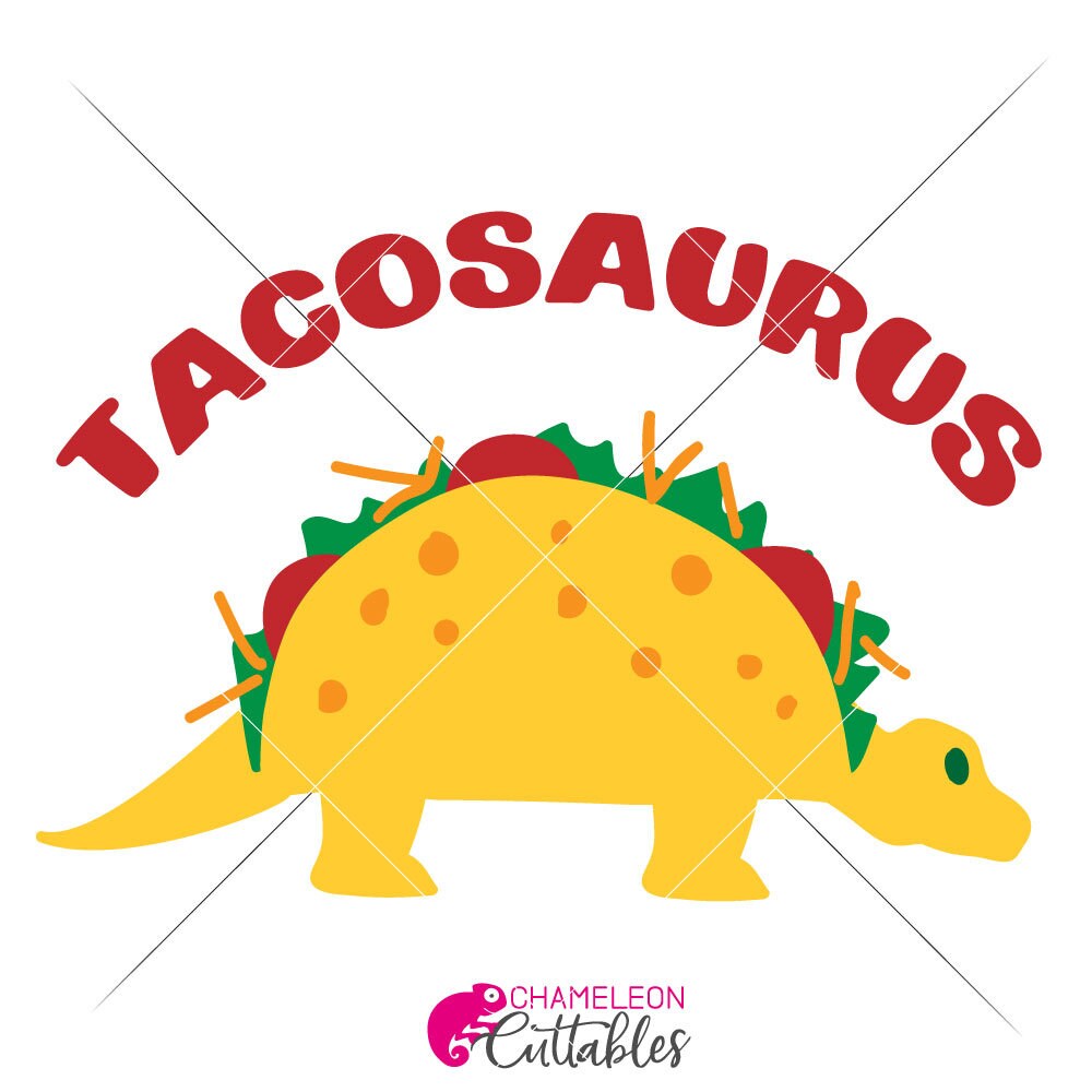 Tacosaurus Funny Taco Tuesday Dinosaur SVG Dxf Png File for - Etsy