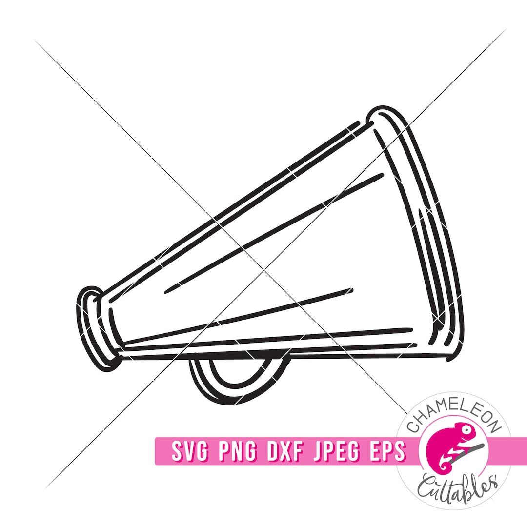 SVG, PNG, DXF, Jpeg, Megaphone Svg, Cheer Svg, Cheerleader Svg ...