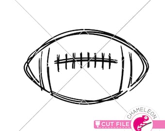 Game Day Football Drawing Stitches SVG Cut File for Shirt | Etsy