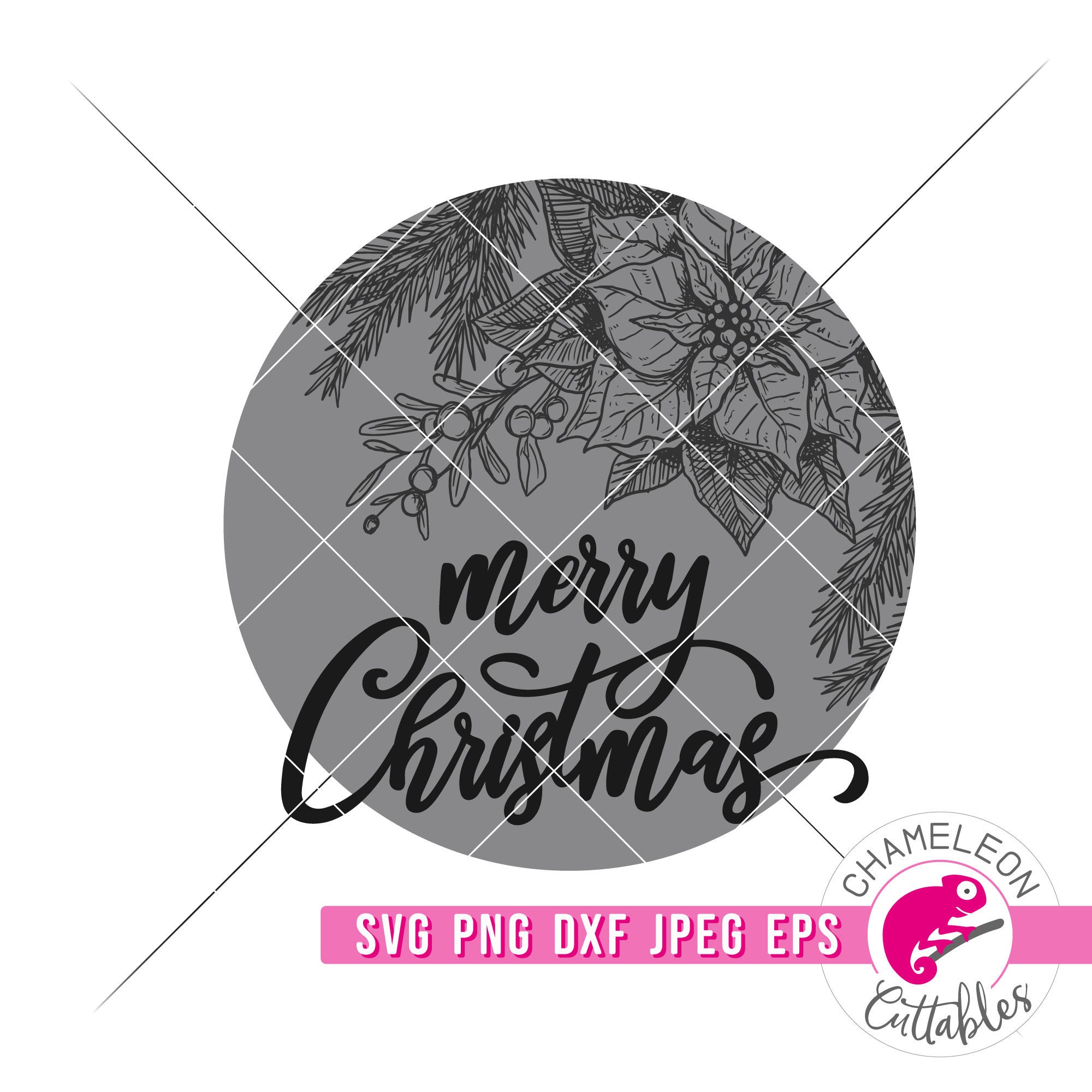 SVG PNG DXF Jpeg Christmas Sign Svg With Hand Drawn | Etsy