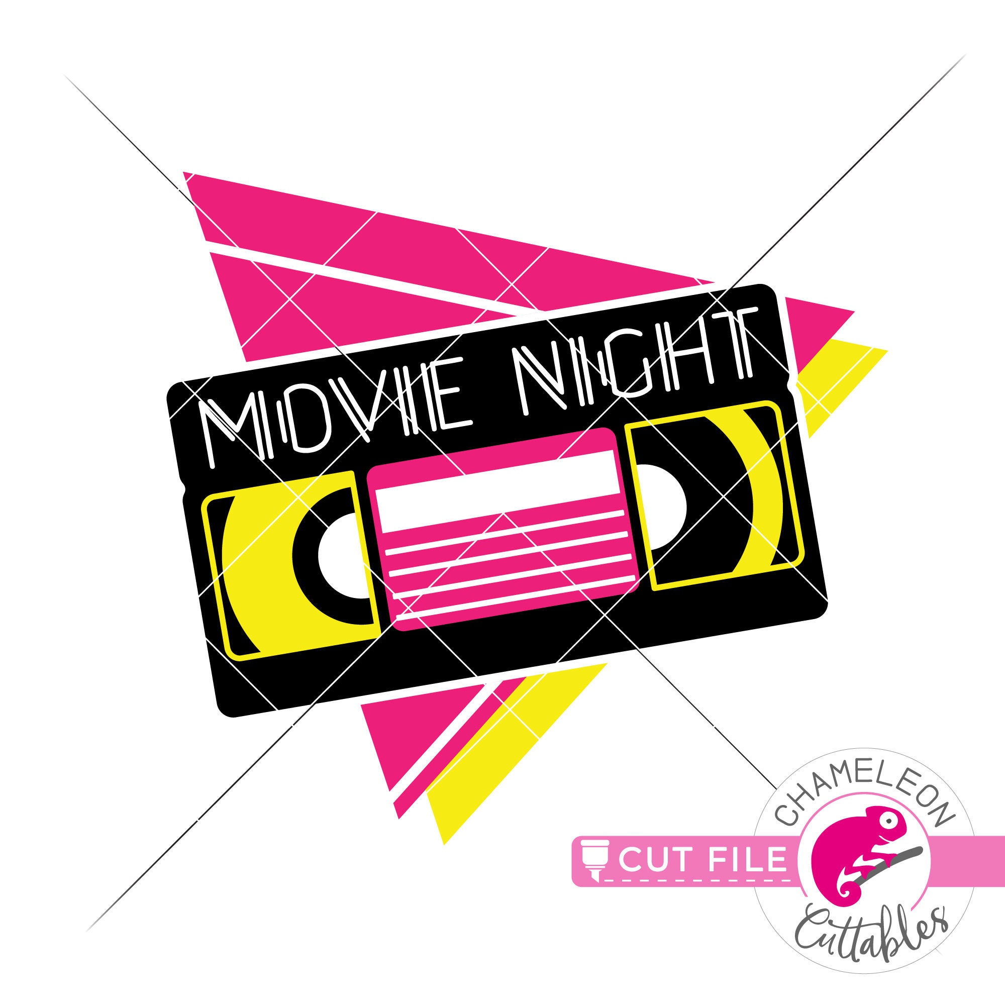 Movie SVG Retro Svg 80's Movie Night File Vintage VHS - Etsy Canada
