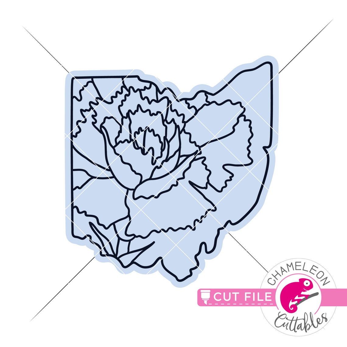 Ohio Flower SVG, Flower SVG, Glowforge File, Cricut Designs, Thunder ...