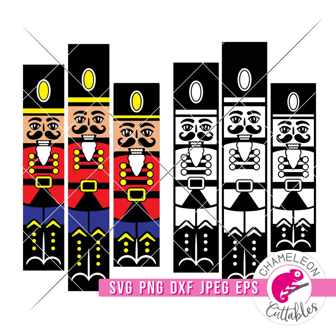 Nutcracker Porch Sign Christmas SVG, Vertical Files for Vinyl Stencil ...