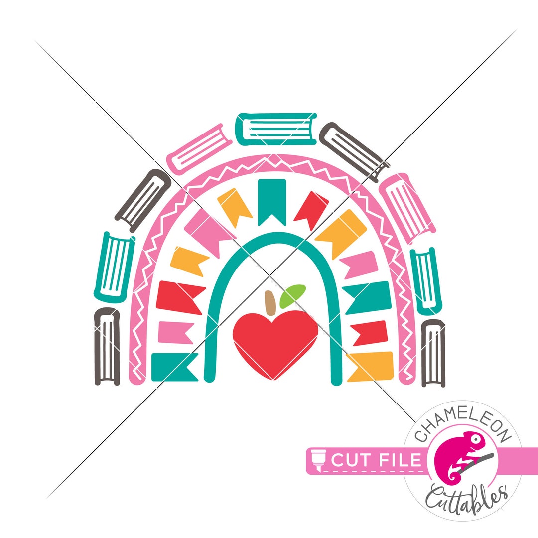 SVG, PNG, Dxf, Jpeg, ELA Teacher Svg, School Rainbow, Teacher Rainbow ...