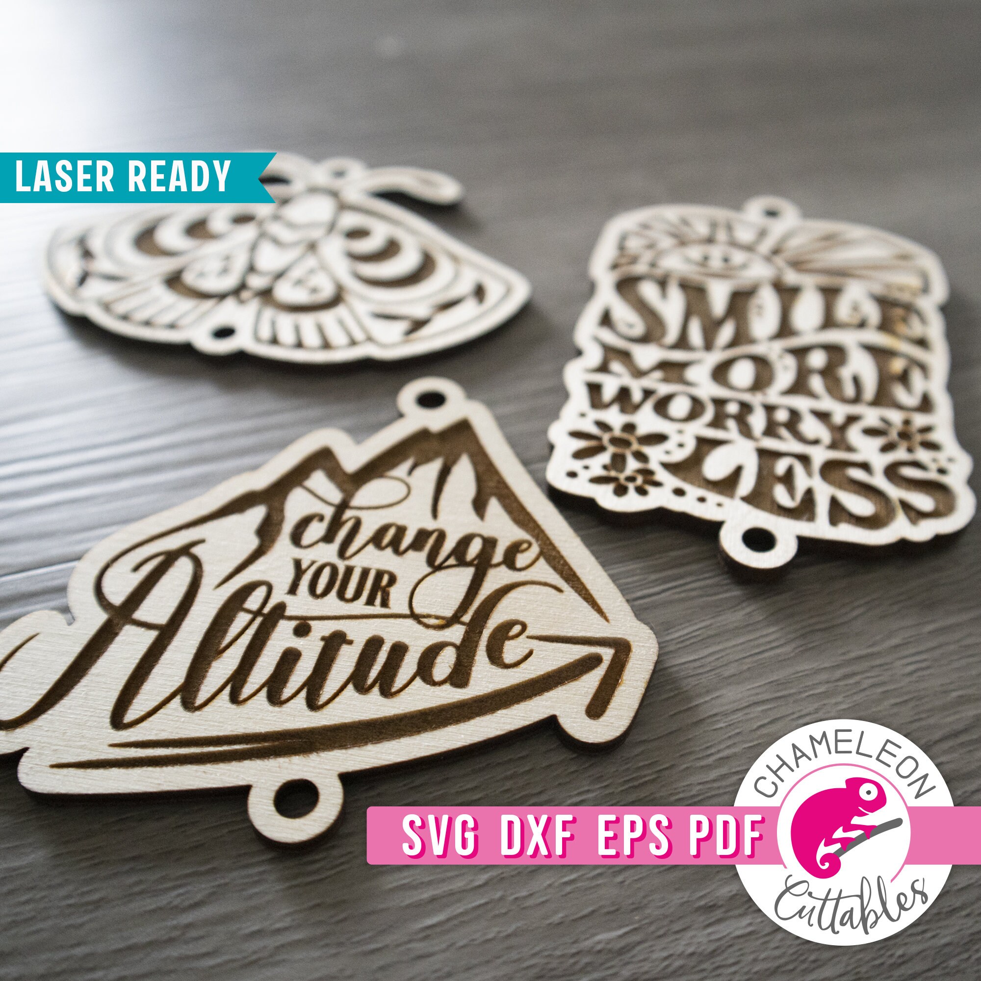 SVG DXF Pdf Eps Retro Car Charm File Bundle for Laser - Etsy