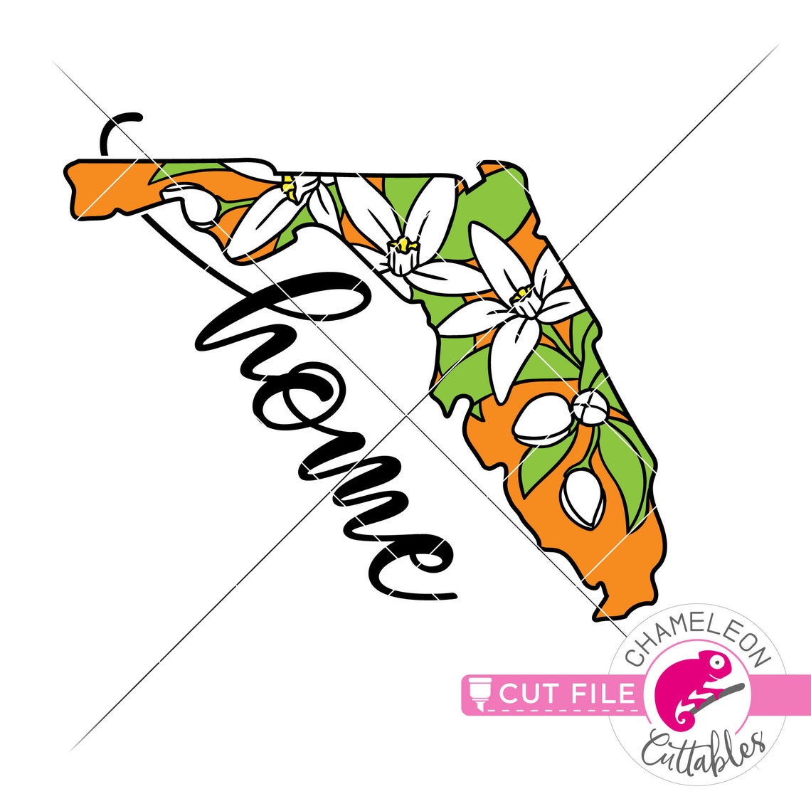 Florida State Flower Orange Blossom, Home, Layered, SVG File for ...