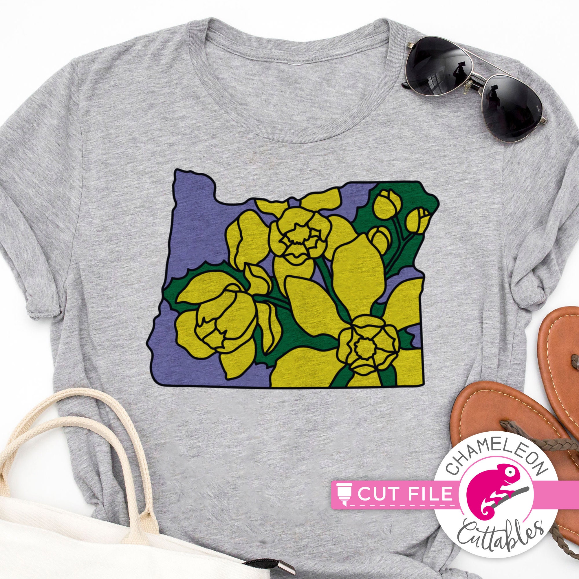 Oregon State Flower, Oregon Grape, Outline, Layered SVG File for ...