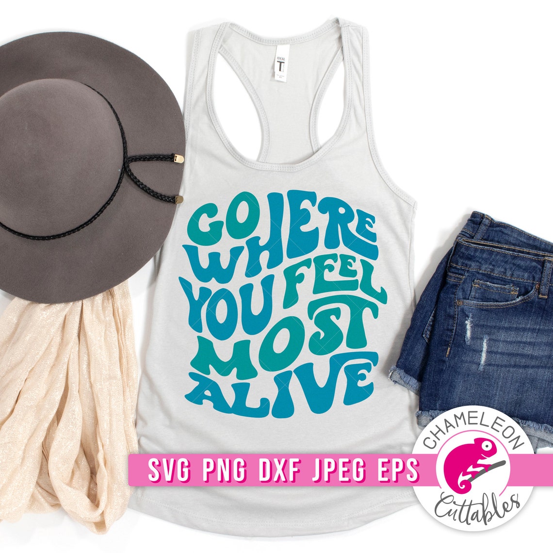 SVG PNG Dxf Jpeg Go Where You Feel Most Alive Svg Hippie - Etsy