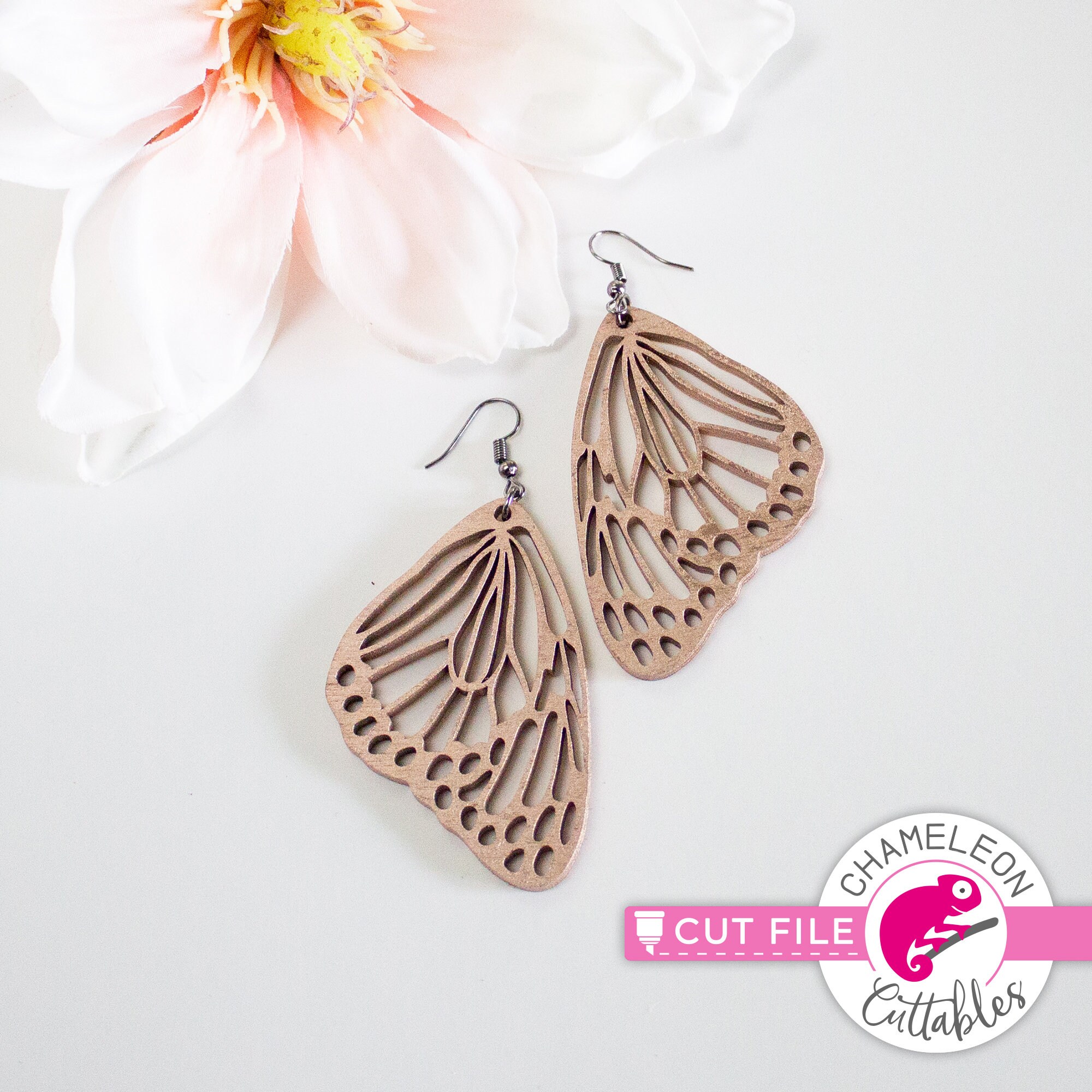 Butterfly SVG Glowforge SVG Earring Template Animal Svg - Etsy