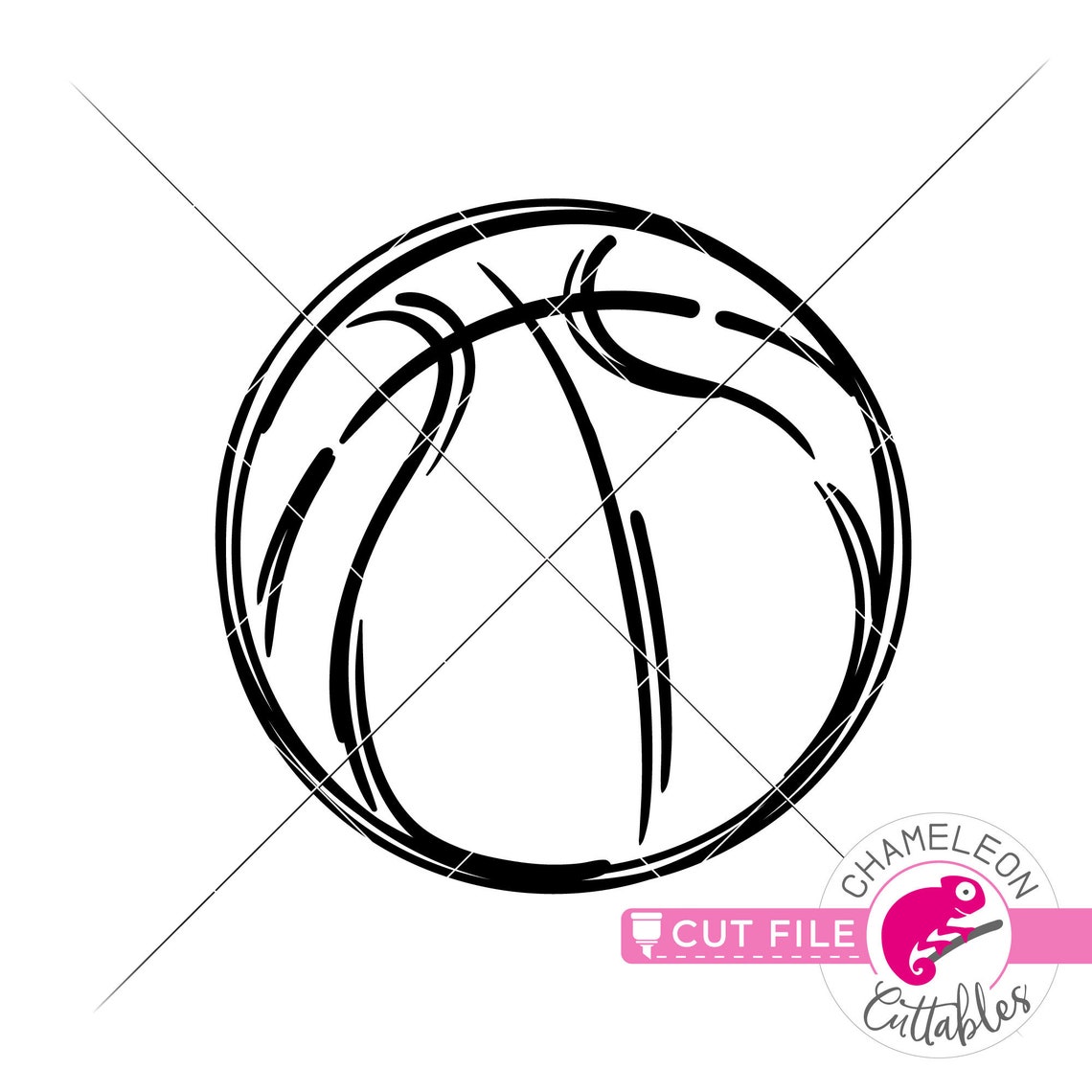 SVG PNG DXF Jpeg Basketball Sketch Drawing Design Sports - Etsy