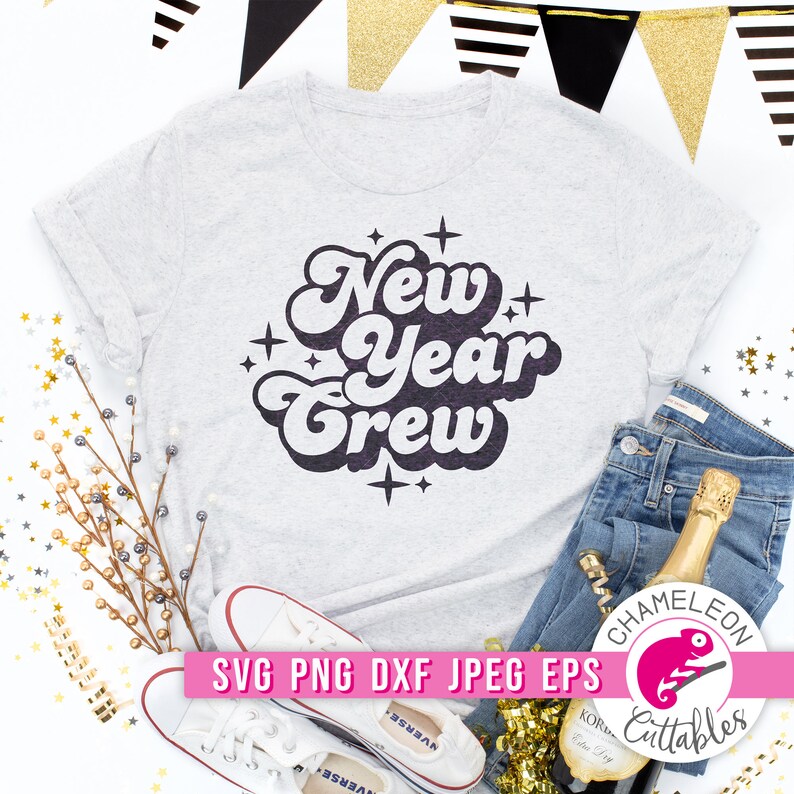 SVG PNG DXF Jpeg 2023 New Years Eve Svg New Year Crew - Etsy
