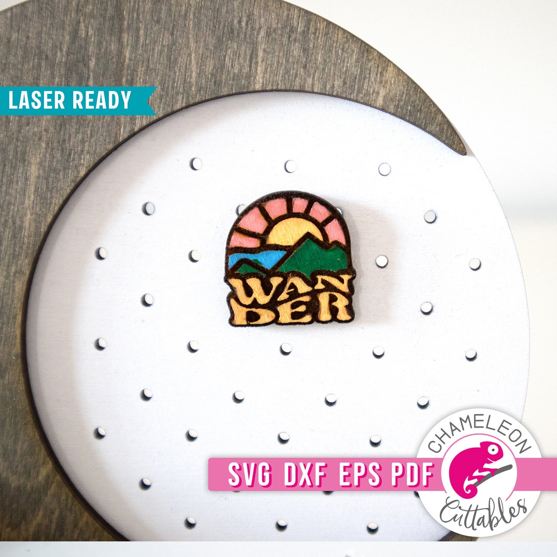 SVG, DXF, PDF, Eps Wander Pin Laser Svg, Outdoor Pin Glowforge Wood ...