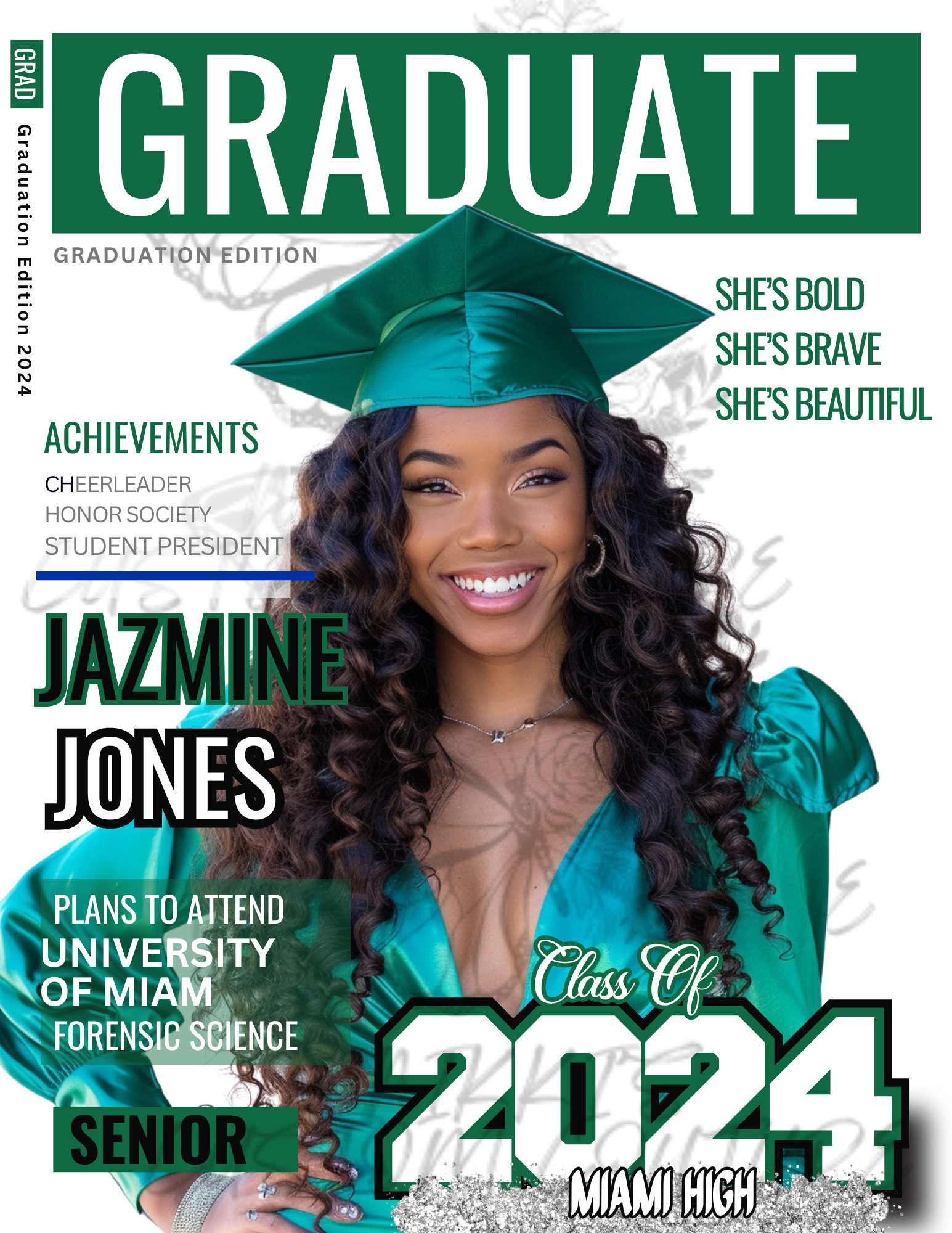 Graduation Magazine Cover, Graduation Invitation, Graduation 2025 ...