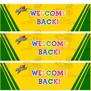 Welcome Back to School Party Favor Template, Chip Bag, Gatorade Label ...