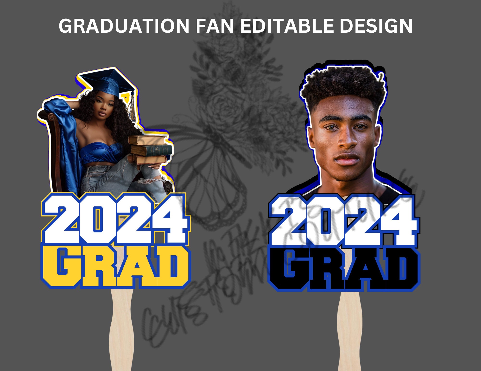 Graduation Fan, Graduation Template, Graduation 2025, Editable Canva ...