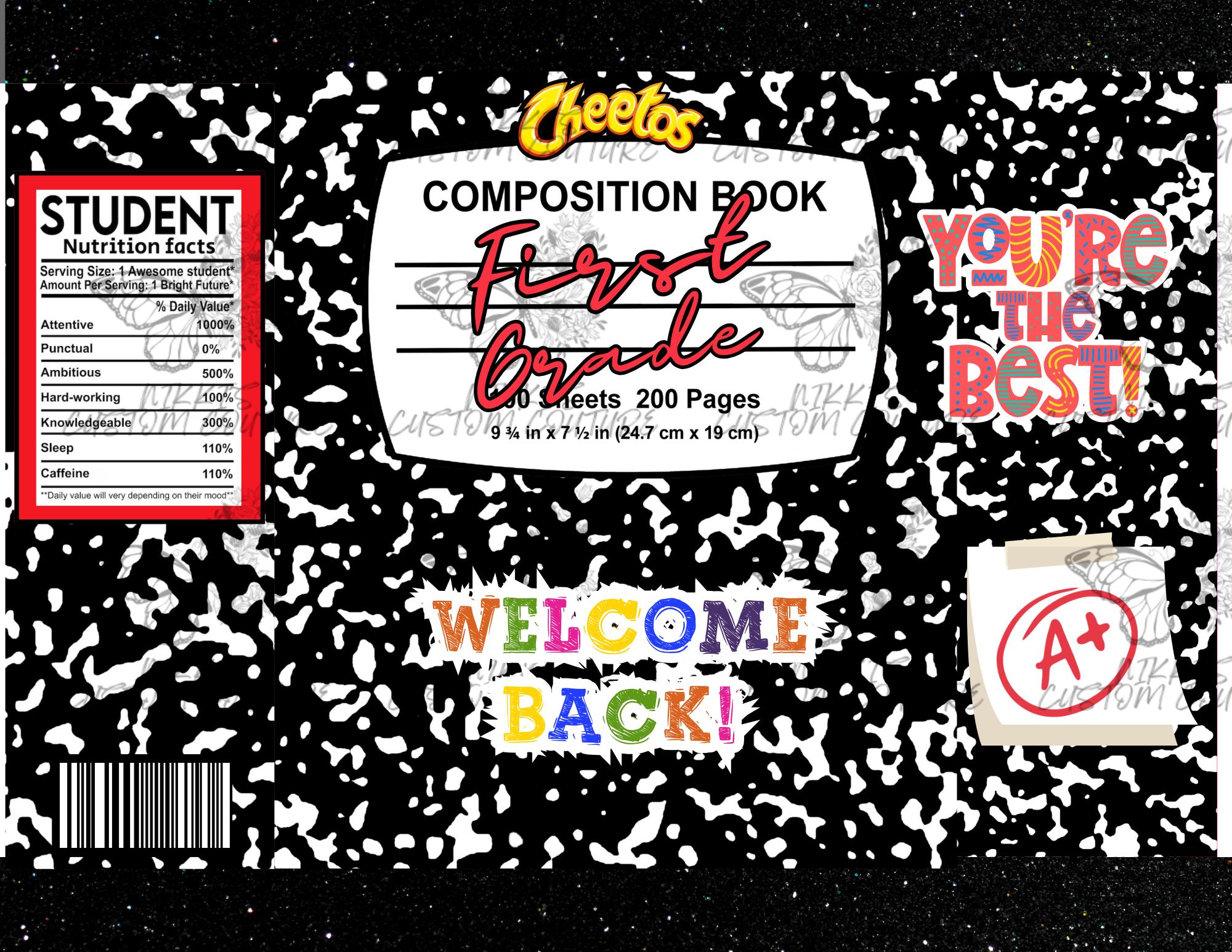 Welcome Back to School Party Favor Template, Chip Bag, Gatorade Label ...