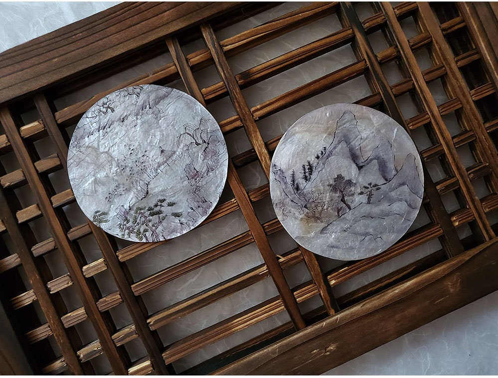 Korean art Korean traditional art shell art shell Korean | Etsy