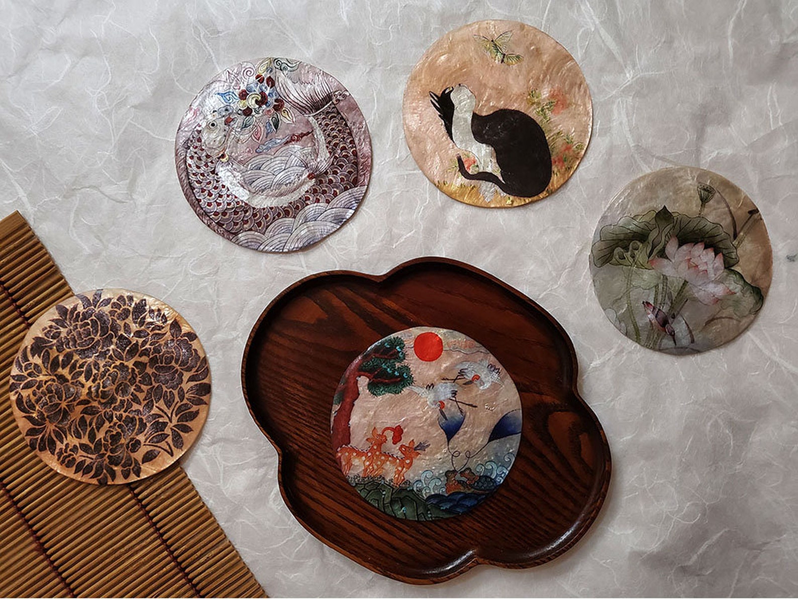 Korean Art Korean Traditional Art Shell Art Shell Korean - Etsy