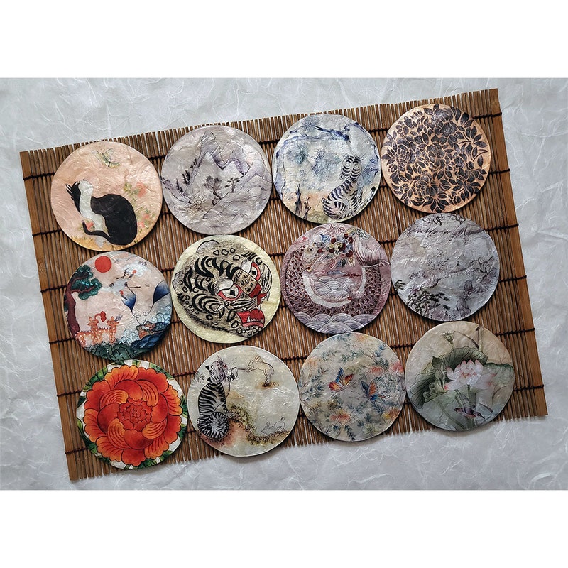 Traditional Korean Coasters - Etsy