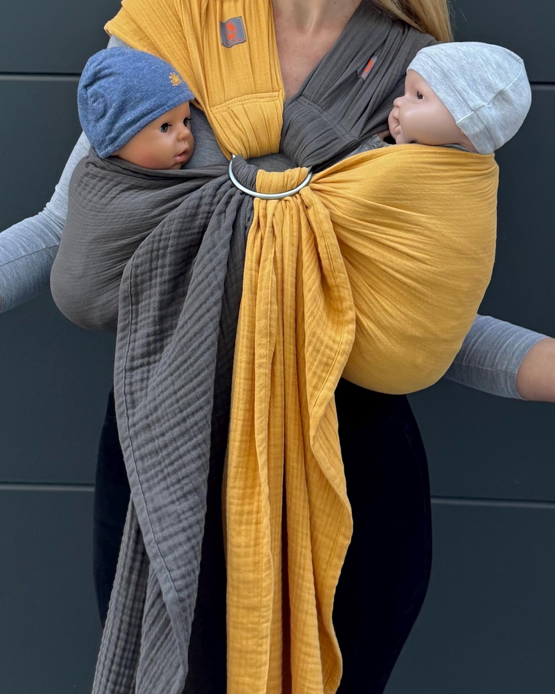 Twin Ring Sling, Twins Baby Carrier, Twins Sling for Newborn, 100% ...
