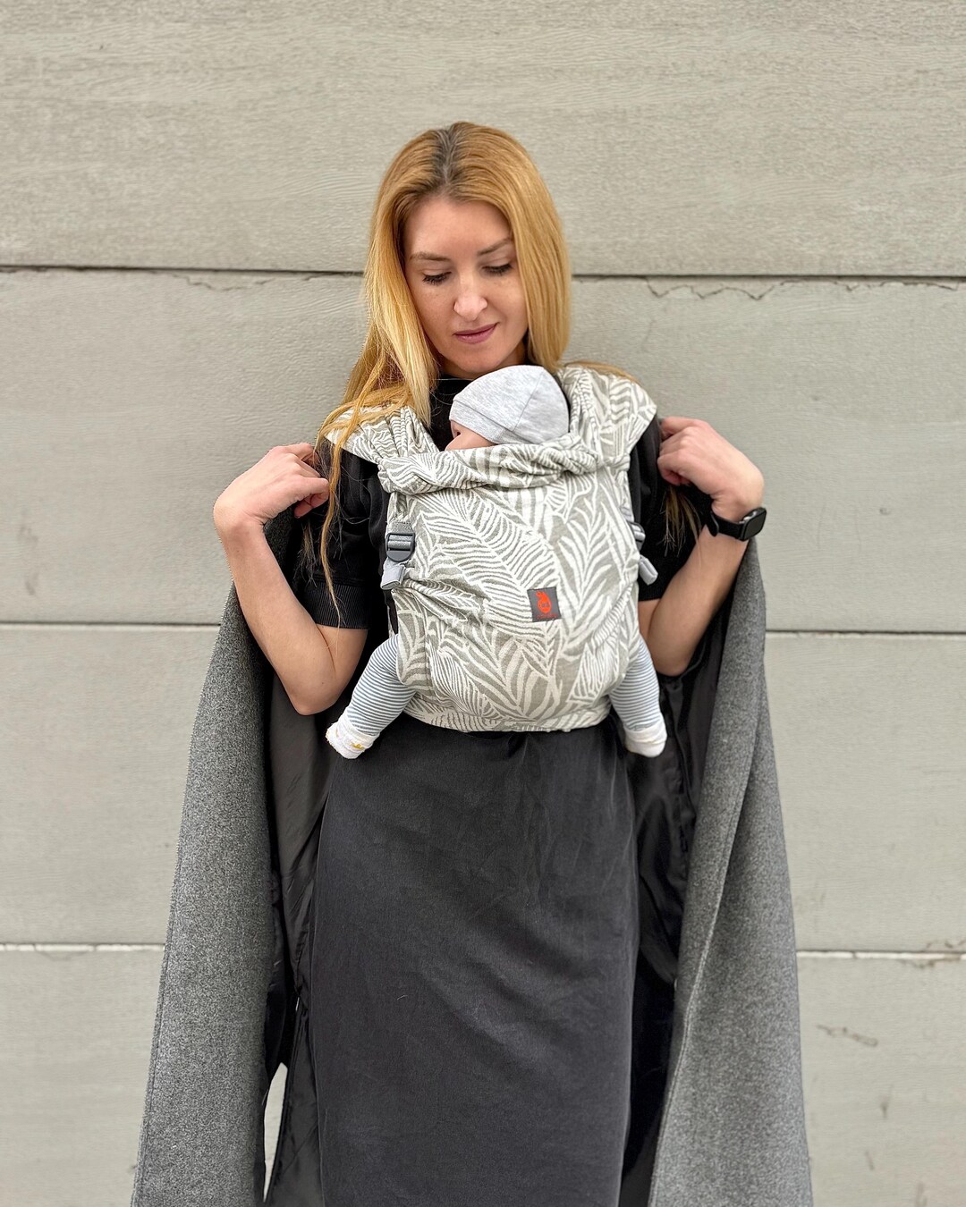 Gray Cotton Mei Tai, Baby Carrier, Half Buckle Carrier, Wrap Baby ...