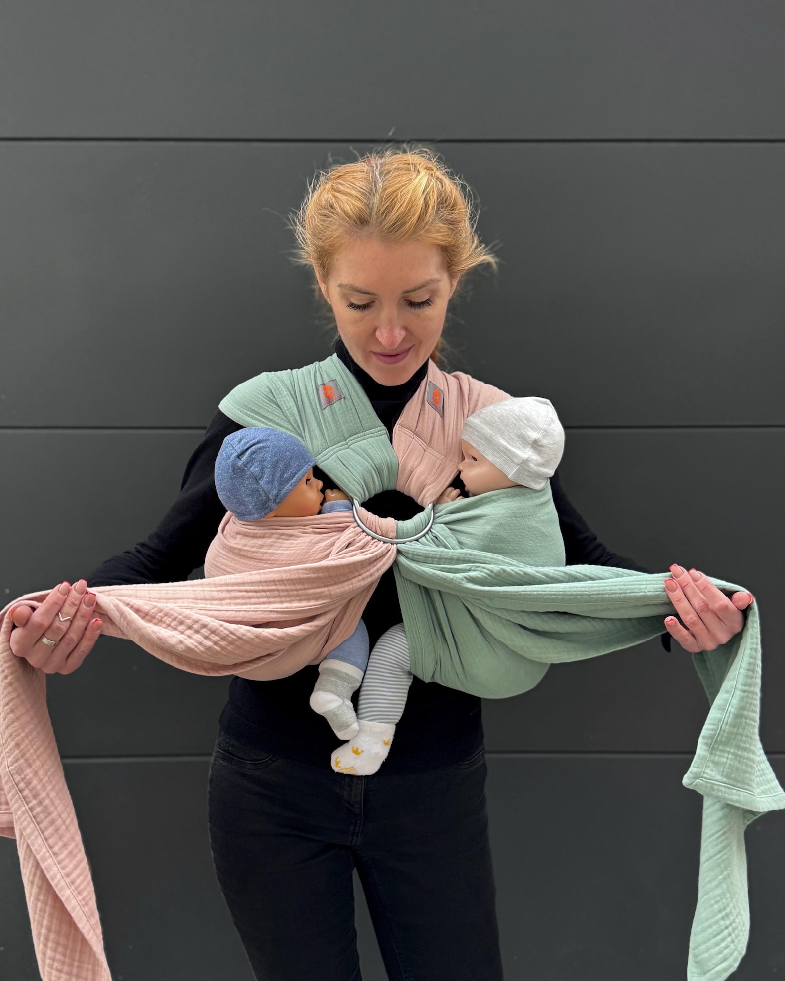 Twin Ring Sling, Twins Baby Carrier, Twins Sling for Newborn, 100% ...