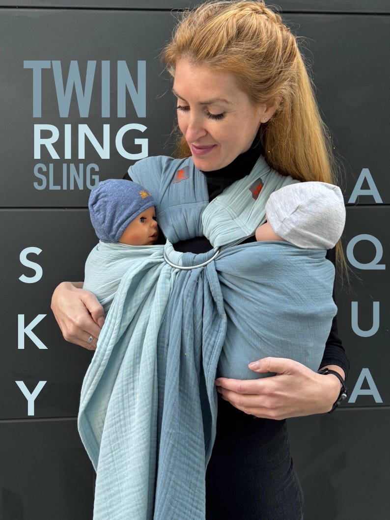 Twin Ring Sling, Twins Baby Carrier, Twins Sling for Newborn, 100% ...